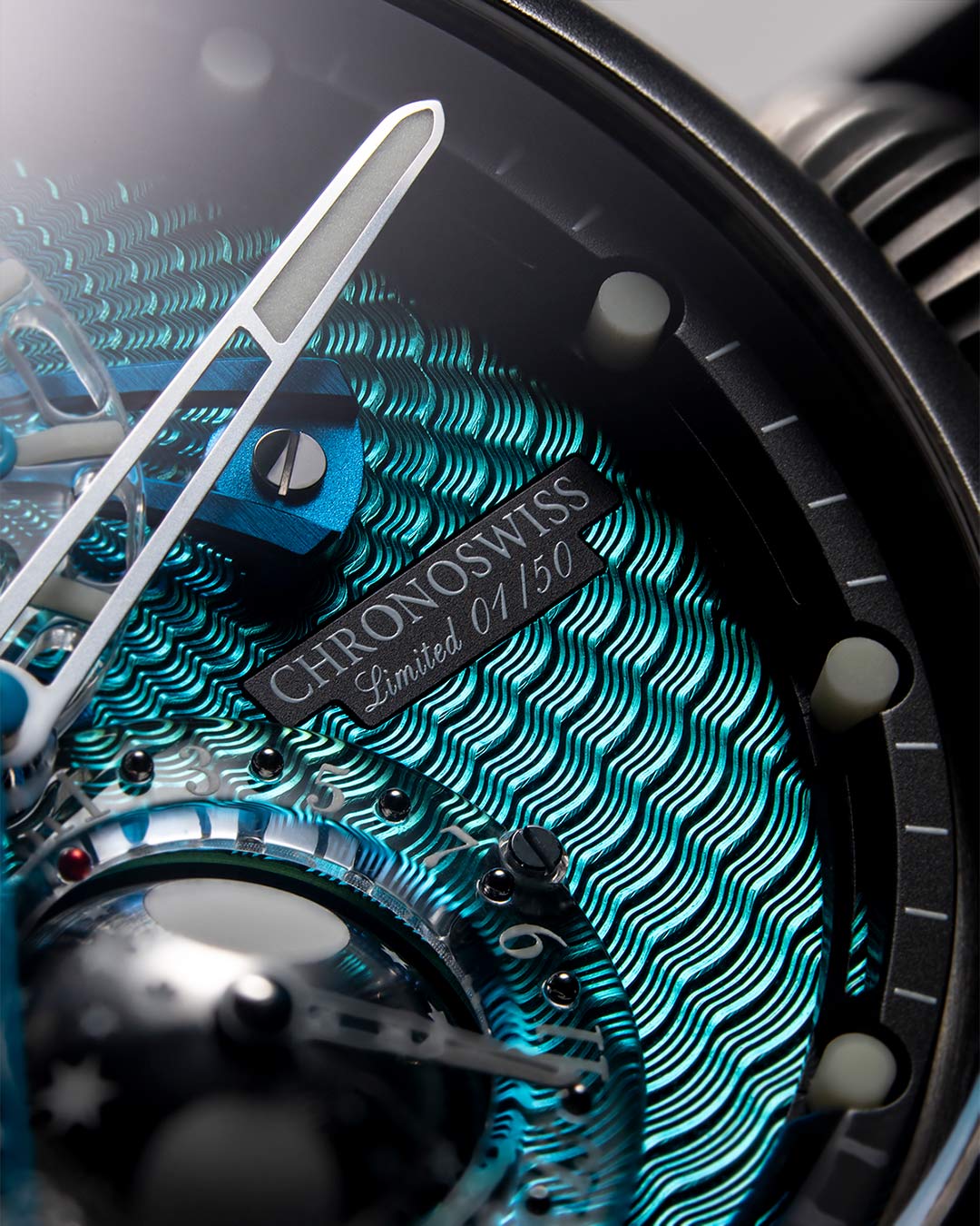 Đồng Hồ Chronoswiss Space Timer Gravity: Mặt Số Hiển Thị Chu Kỳ Mặt Trăng